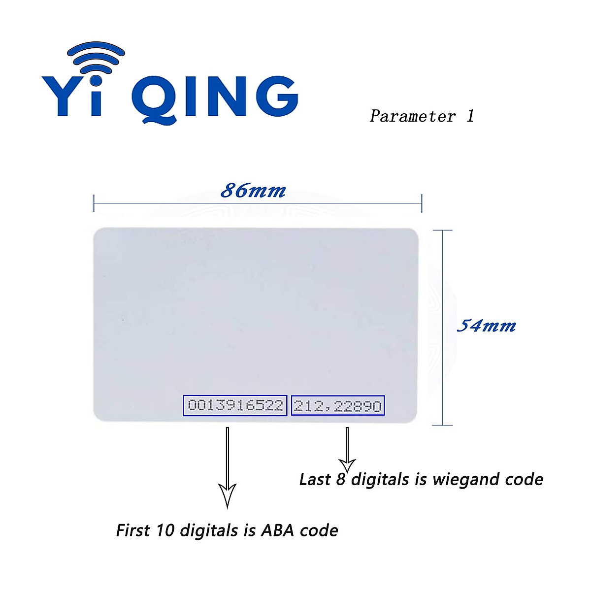 40pcs RFID 125KHz Proximity ID Card Compatible with EM4100 TK4100 (0.8mm) with UID Series Number for Access Control System,Key Card,Membership Card