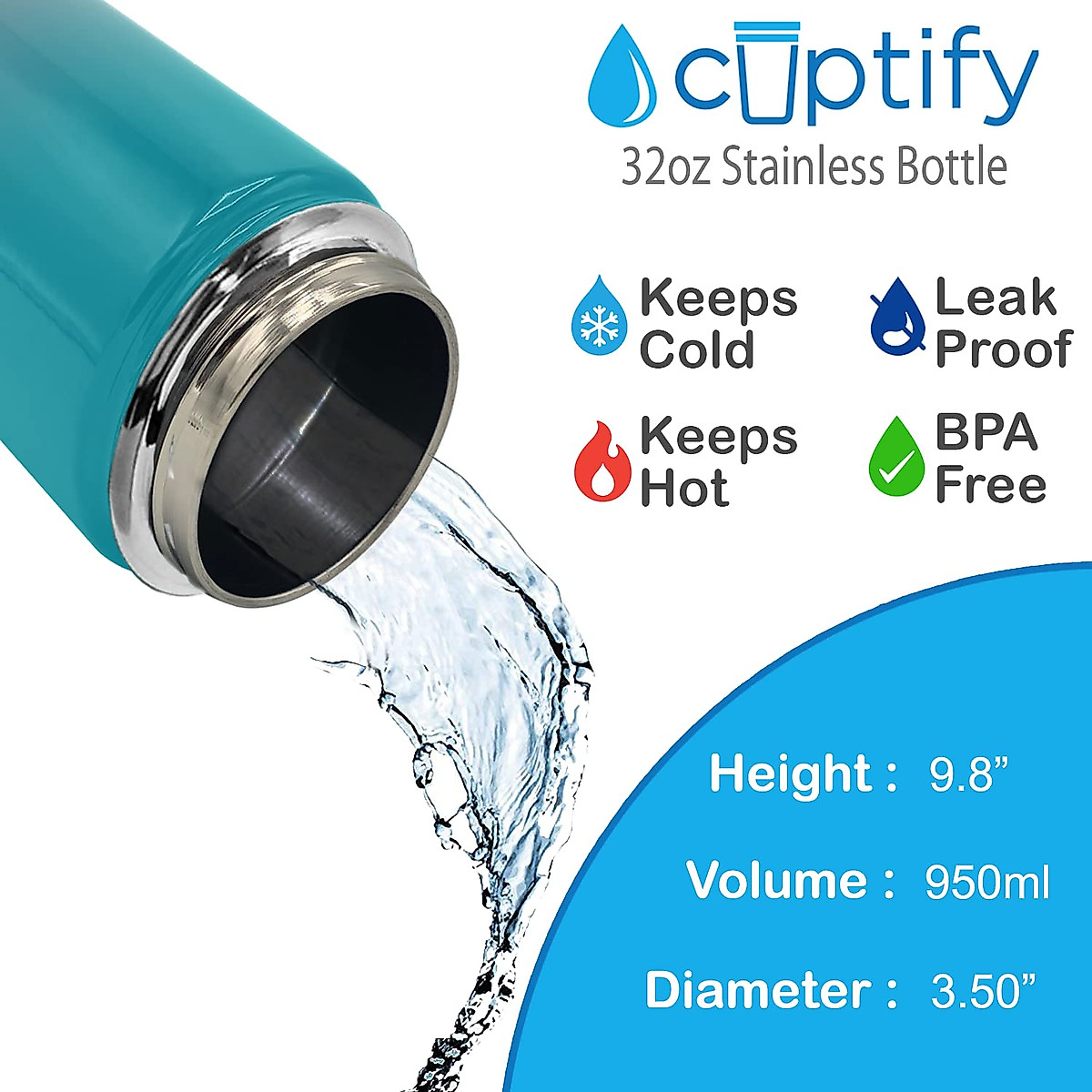 Personalized Water Bottle with Straw Lid on Cotton Candy Ombre for Gym Engraved Custom Women Name 32 oz Modern Insulated Stainless