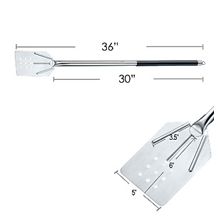 CONCORD 36" Stainless Steel One Piece Deluxe Commercial Grade Mixing Paddle. Great for Home Brewing, Seafood, Crawfish, Shrimp, Crab Boil and more.