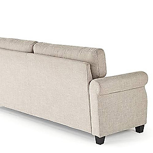 ZINUS Josh Loveseat Sofa / Easy, Tool-Free Assembly, Beige