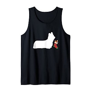 Skye Terrier Christmas Stocking Stuffer Dog Tank Top