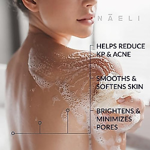 Keratosis Pilaris &amp; Acne Exfoliating Body Wash Cleanser with 14% Glycolic &amp; Salicylic Acid - Natural KP &amp; Strawberry Legs Treatment, Back &amp; Butt Acne - Smooths Rough, Bumpy &amp; Dry Skin - Vegan, 6 oz