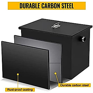 8-70 LBS Side Inlet Commercial Grease Trap, 7-stage Filtration 6 Gallons Per Minute Grease Trap Waste Water Oil-water Separator For Restaurant,Cafe,Canteen,Kitchen Under Sink,30 LB