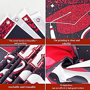 Large Congrats Class of 2023 Banner Red Backdrop Graduation 2023 Yard Sign for Graduation Party Supplies Graduation Decorations 2023 (Red)