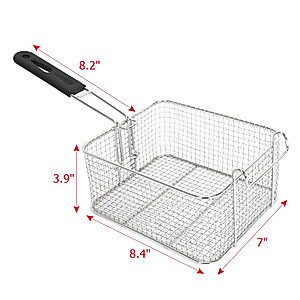 Dual Tank Electric Deep Fryer Stainless Steel Construction Accurate Thermostats Ideal for French Fries, Fried Chicken, and More 110V Voltage 4 Feet Stability Safe Operation 12L Capacity 5000W Power