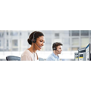 Jabra Engage 50 Wired Headset, Stereo – Telephone Headset with 3-Microphone System, Blocks Out Background Noise for Increased Agent Focus, Call Center Headset Features Enhanced Hearing Protection