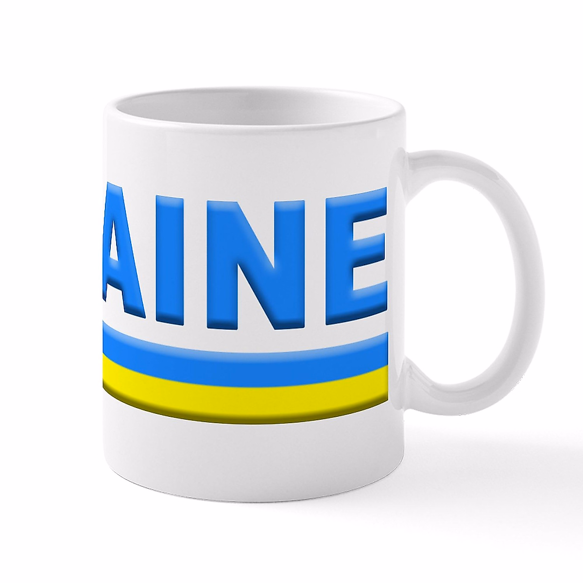 CafePress Pro Ukraine Pride Ukrainian Flag ??????? Mugs Ceramic Coffee Mug, Tea Cup 11 oz