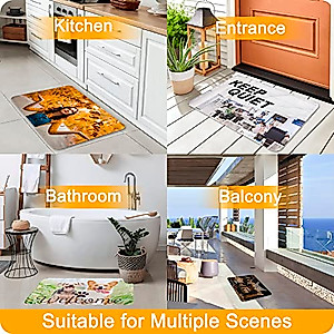 Custom Rug Personalized Door Mat with Logo Photo Text Large Customized Anti Slip Washable Absorbent Area Floor Carpet for Bedroom Living Room Entryway Patio Office Farmhouse (16"x24", Rectangle)