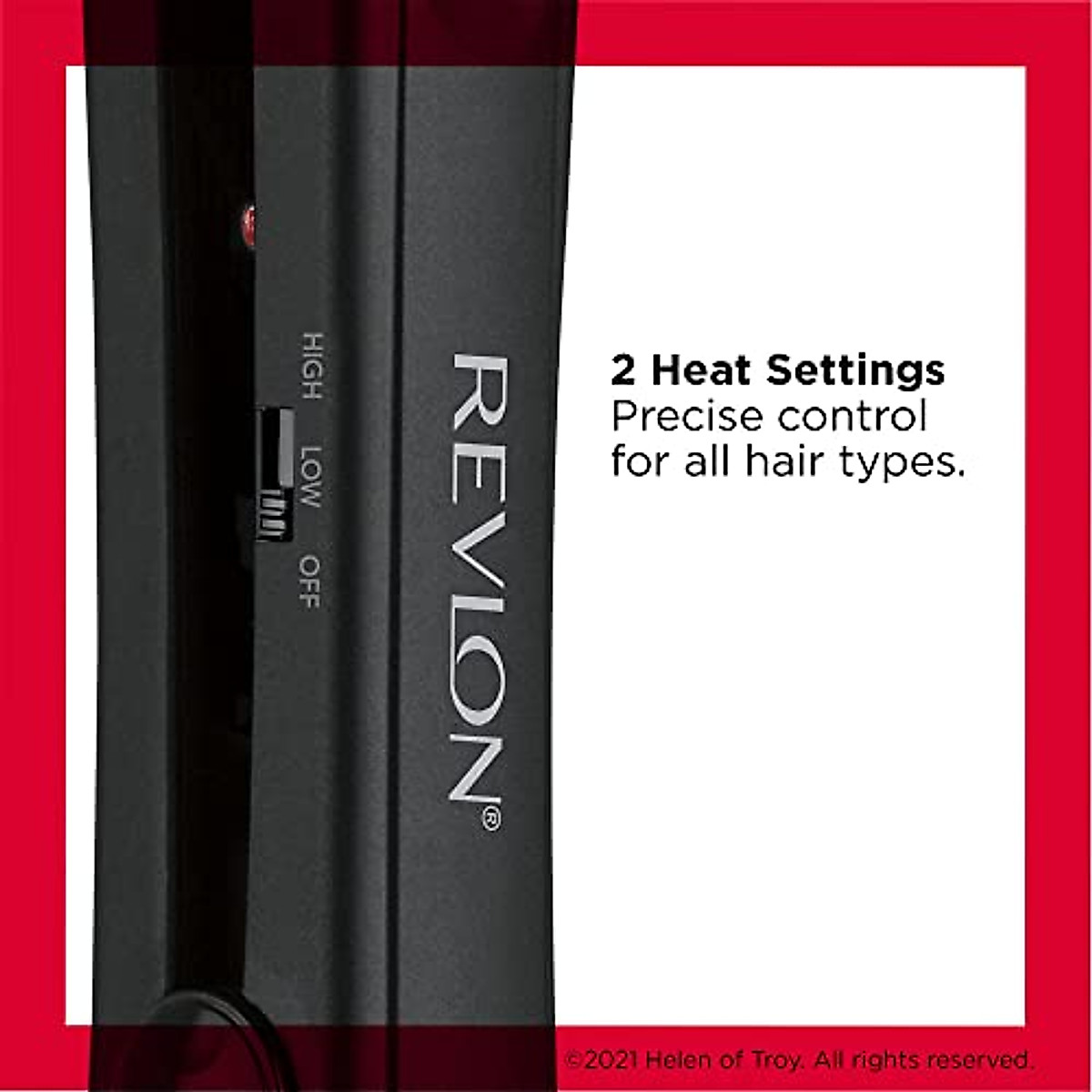 Revlon Smooth and Straight Ceramic Flat Iron | Fast Results, Smooth Styles (1 in)