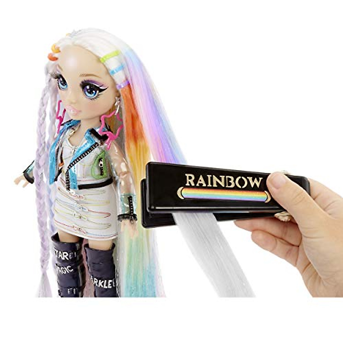 Rainbow High Hair Studio – Create Rainbow Hair with Exclusive Doll, Extra - Long Washable Hair Color & Complete Doll Clothes and Accessories- Fun Playset for Kids Ages 4+