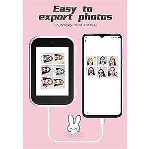 GIENEX Kids Digital Camera - 12MP Children's Selfie Camera with 3.5 Inches Large Screen for Boys and Girls,1080P Rechargeable Electronic Camera with 32GB TF Card (Color : Black)