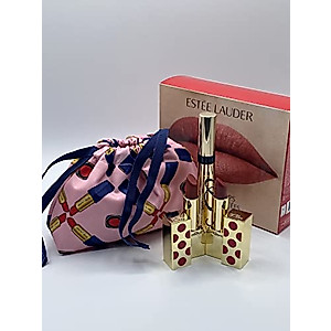 Estee Lauder for Sculpted Lips Lipsticks, Mascara 2022 Gift Set 3 Full Sizes 420 Rebellious Rose, 333 Persuasive, Sumptuous Extreme