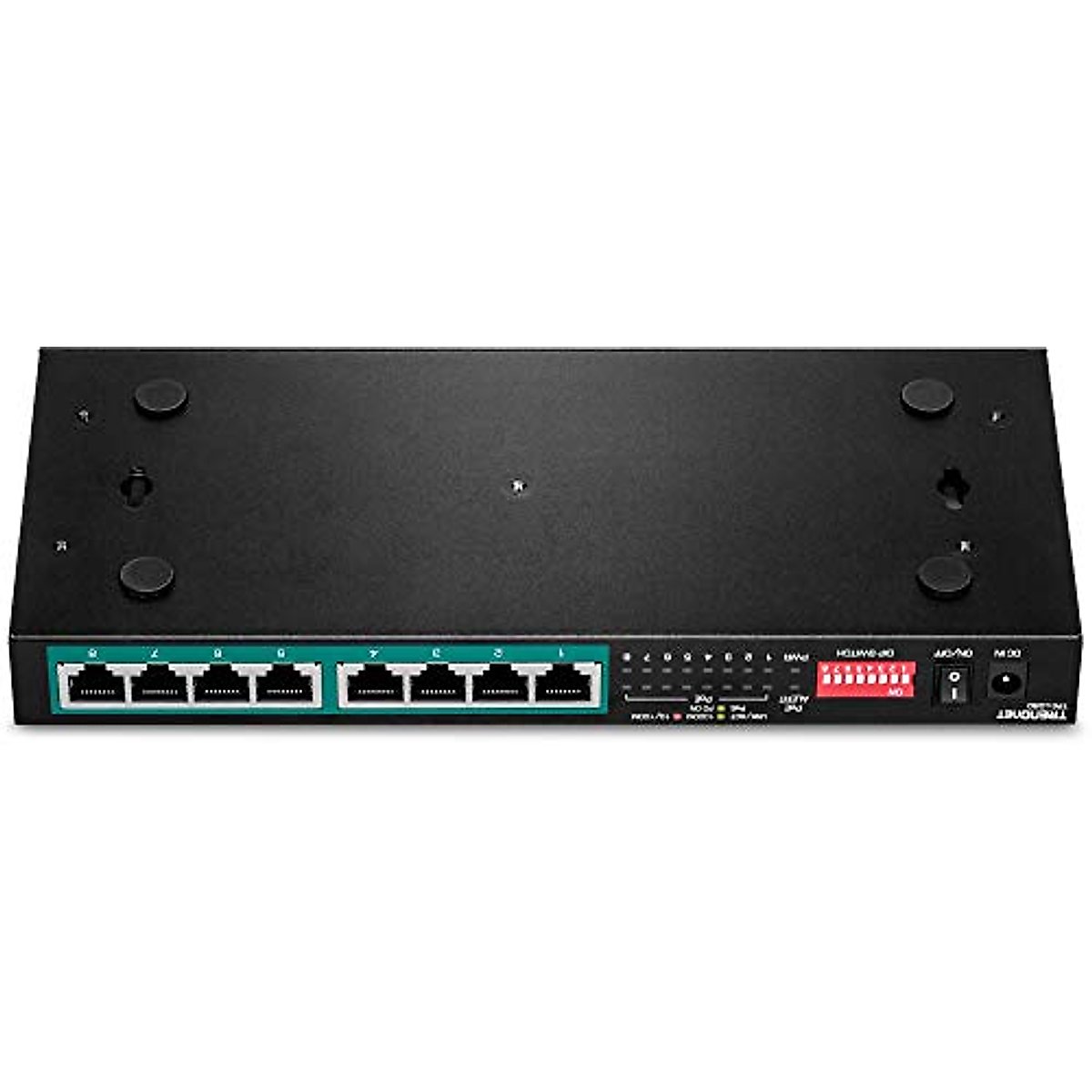 TRENDnet 8-Port Gigabit Long Range Poe+ Switch, TPE-LG80, 65W Poe Budget, Ethernet/Network Switch, Long-Range Poe+ Extends Range Up to 200M (656 ft.), 16 Gbps Switching Capacity, Lifetime Protection