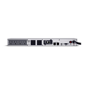 CyberPower OR500LCDRM1U Smart App LCD UPS, 500VA/300W, 6 Outlets, AVR, 1U Rackmount