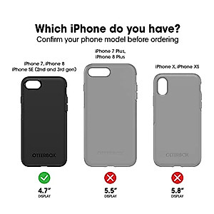 OtterBox iPhone SE 3rd & 2nd Gen, iPhone 8 & iPhone 7 (not compatible with Plus sized models) Defender Series Case - MARATHONER, rugged & durable, with port protection, includes holster clip kickstand