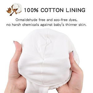 JANGANNSA Cute Knitted Boys Girls Christmas Beanie Warm Earflap Winter Hat Infant Toddler Baby Beanie 0-6Y (M, White Pompom)