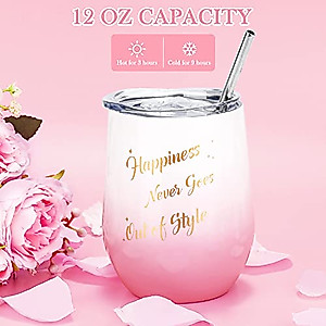 YMERSEN Birthday Gifts for Women, Birthday Gifts Basket for Women - Relaxing Spa Gifts with Tumbler Scented Candles Bath Bomb