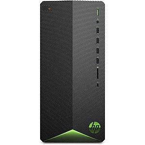 HP Newest Pavilion Premium Gaming Desktop PC: 6-Core AMD Gaming Processor Ryzen 5 5600G(Upto 4.4GHz), 16GB RAM, 512GB SSD+1TB HDD, 4GB AMD Radeon RX5500, WiFi, Bluetooth, HDMI, DP, USB-C, Win10, TF