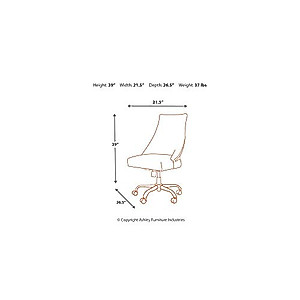 Signature Design by Ashley Office Program Swivel Desk Chair, Beige