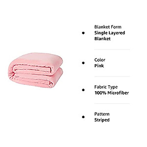 NANPIPER Fleece Blankets, Super Soft Flannel King Size Blanket for Bed, Luxury Cozy Microfiber Plush Fuzzy Blanket,Pink