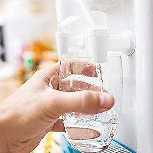 6 Pieces Replacement Cooler Faucet White Water Dispenser Tap Set，BPA Free Plastic Spigot By VitaLifePower