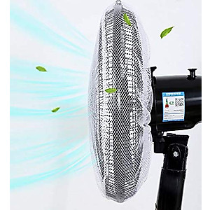 ARAWARA 2 Pks Fan Dust Cover, Fan Mesh cover, Baby Children Safe, Washable Reusable, Anti-Dust Cover, Workable for Round fan, 2 White Covers, 20 Inch