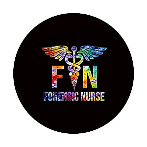 Forensic Nurse Tie Dye Correctional Nursing PopSockets Swappable PopGrip