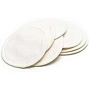 Kitsch Reusable Cotton Rounds for Face - Eco-Friendly Cotton Pads for Makeup Removal | Organic & Reusable Eye Makeup Remover Pads | Holiday Gift | Face Pads for Toner with Reusable Travel Pouch, 7pcs