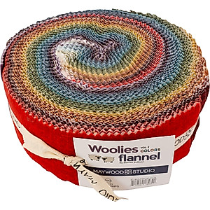 Bonnie Sullivan Woolies Flannel Colors Vol. 2 Strips 40 2.5-inch Strips Jelly Roll Maywood Studio