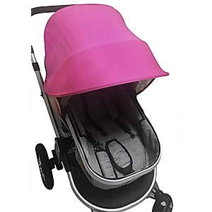 Universal Baby Stroller Sun Shade Sun Protection Shield for Infant Car Seats Pram Buggy Pushchair Sun Rain Shade Cover Parasol Toddler Stroller Sunshade Awning Anti-UV Umbrella Canopy