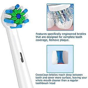 Replacement Brush Heads for Braun Oral b, Compatible with Oral-B Pro 1000/2000/3000/5000/6000 Smart and Genius Electric Toothbrush, 12 Pcs