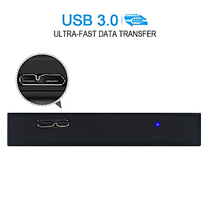1TB External Hard Drive Portable - HWAYO 2.5'' Ultra Slim HDD Storage USB 3.0 for PC, Laptop, Mac, Chromebook (Black)