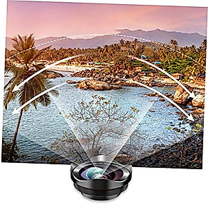 Cellphones 1 PC Phone Macro Lens Clip on Cell Smartphone Phones Smart Phone Wide Angle Lens for Smartphone Camera Lens Wide-Angle Lens Cell Phone no Distortion 4k Fisheye Lens