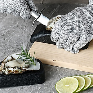 Oyster seat Open Oyster Shucking Clamp Oyster Shucking Heavy Duty Oyster Plastic Crab Shucker Oyster Shucker Tools Oyster Shucker Holder Mini Tools PVC Seafood shelling