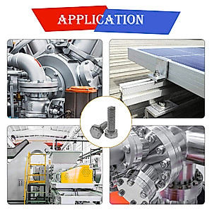 M8x25mm Left Hand Hex Bolt,304 Stainless Steel Reverse Threaded Hex Bolts,Silver Fully Threaded Hex Bolts(3Pcs)