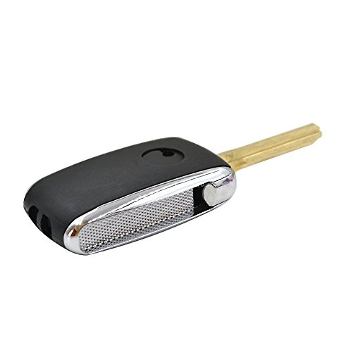 KEMANI Uncut Blade Modify Flip Folding Remote Key Shell Refit for Toyota Camry Avalon Corolla Matrix RAV4 Venza Keylless Fob Case 4 Button No Chips