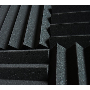 96 Acoustic Foam Panel Wedge Studio Soundproofing Wall Tiles 12" X 12" X 2"