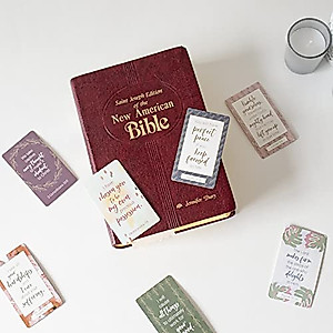 bloom daily planners Writefully His Prayer Card Deck (Pack of 30) - Inspirational Christian Bible Verses for Women - Scripture Encouragement Mini Quote Cards - Assorted Designs - 2” x 3.5”