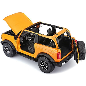 Maisto Diecast Cars 2021 Ford Bronco Badlands Orange Metallic Special Edition 118 Diecast Model Car by Maisto 31457