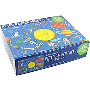 PETER PAUPER PRESS Solar System Jumbo Floor Puzzle - (48 Pieces) (36 inches Wide x 24 inches high)