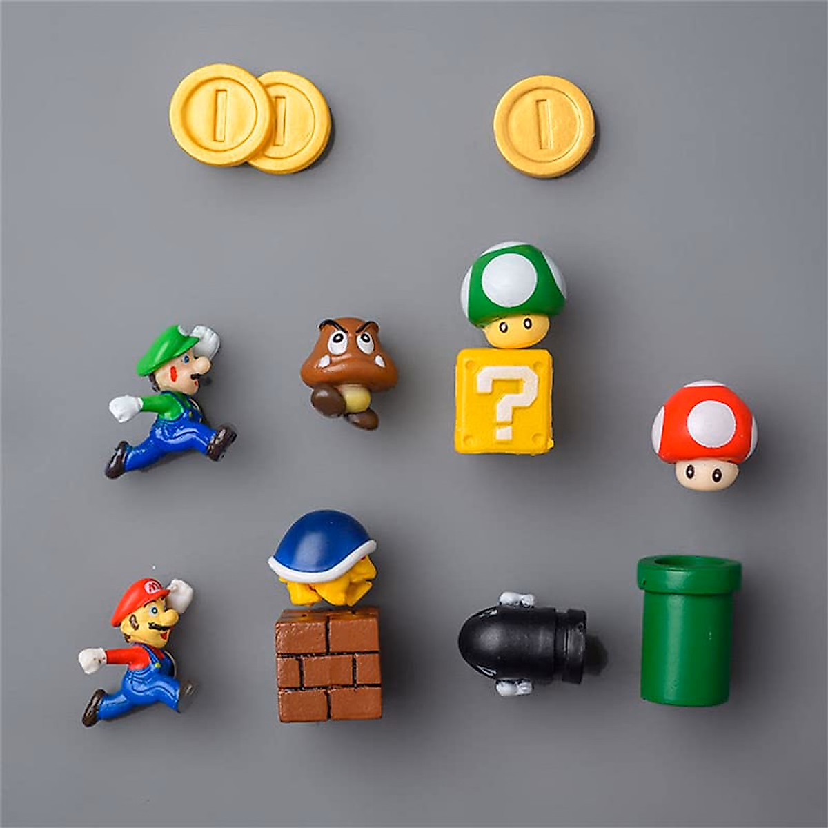 20 PCS Super Mario Fridge Magnets - 3D Refrigerator Magnets Set,Office Magnets,Calendar Magnet,Whiteboard Magnets,Christmas Magnets,Perfect for Ornaments Decoration collectionism