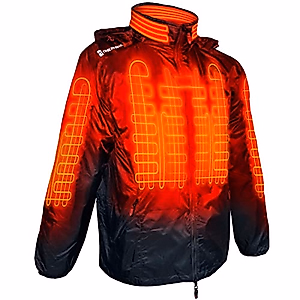 Gerbing 12V Heated Jacket Liner 2.0 – Heated Clothing with 7 Heat Zones, Removable Hood, Motorcycle Gear for Winter Riding
