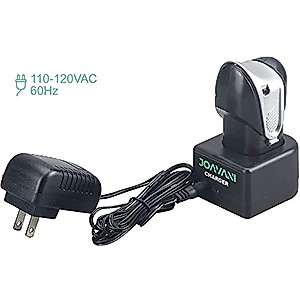 JOAVANI Cordless Electric Scissors for Cutting Fabric, Box, Cardboard Cutter, Carpet. Power Shears for Sewing, Scrapbooking, Crafting (2pc Battery, 2pc Blade - Lower Noise)