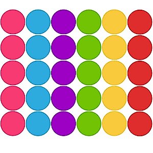 30 Pieces 6 Inch Classroom Floor Dots Floor Stickers Multicolor Classroom Dot Spots for Line up Markers Self Adhesive Vinyl Stickers for Preschool and Kindergarten Elementary Teachers (Classic Color)