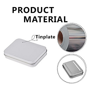 NeDengGHY Tin Container Mini Tin Box Portable Cards Storage Tin for Storing Playing Cards Candy Chocolate Pills Jewelry