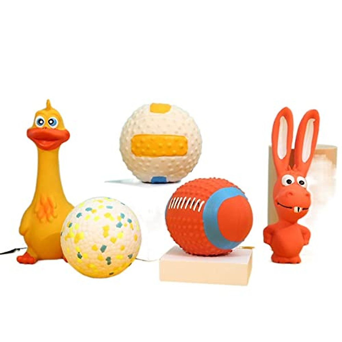 MBETA Pet Latex Toys Latex Rugby Football Sounding Toy bite-Resistant Vent pet Dog Toy