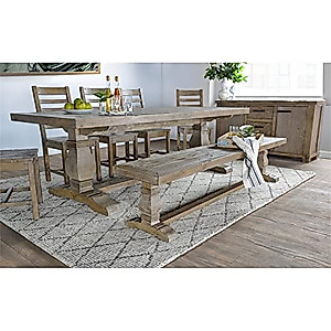 Kosas Home 53003801 Quincy Desert Bench Desert, 83", Hand-Distressed In Desert Finish