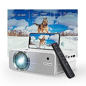 EZCast Beam V3, 2023 Upgraded Mini Projector, 10600 Lumens Multimedia Home Theater Video Projector, 1080P Full HD Supported, Compatible with HDMI, USB, Laptop, iOS & Android Phone, Xbox, PS5, TV Stick