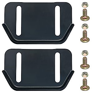 KOOTANS 1pair 784-5580 Snow Thrower Slide Plate Shoes Heavy Duty Metal Snow Blower Slide Skids Replace for MTD 784-5580-0637 Cub Cadet Yardman Troy Bilt Craftsman, for Stens 780-420 (Black)
