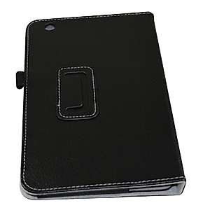 AT&T Trek 2 HD Case (Model 6461A),Mama Mouth PU Leather Folio 2-folding Stand Cover with Stylus Holder for 8" ZTE Trek 2 HD K88 /ZPad 8 K81 Android Tablet,Black